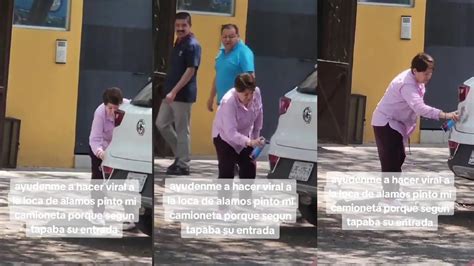 Exhiben A Mujer Por Pintar Una Camioneta Que Obstru A Su Banqueta Caso Se Hace Viral Infobae