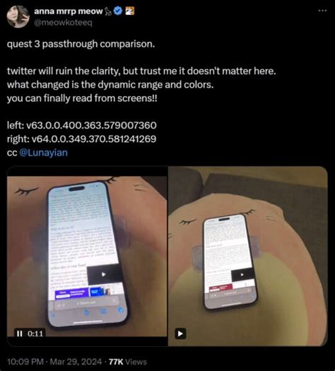 Meta Quest 3 Updates VR Passthrough To Work With Phone Screens