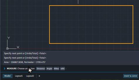 results of measure area command disappear quickly in the autocad web app