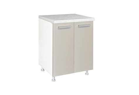 Кухненски шкаф долен с две врати In D60 пясък мат • Модулна кухня In пясък мат • Мебели Монема