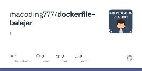 GitHub Macoding Dockerfile Belajar