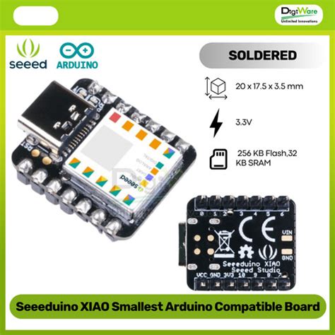 Jual Seeeduino Xiao Smallest Arduino Compatible Board Unsolder Kota Bekasi Digiware Store