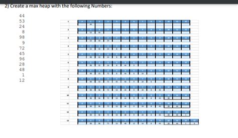 Solved 1 A Create A Min Heap With The Following Numbers