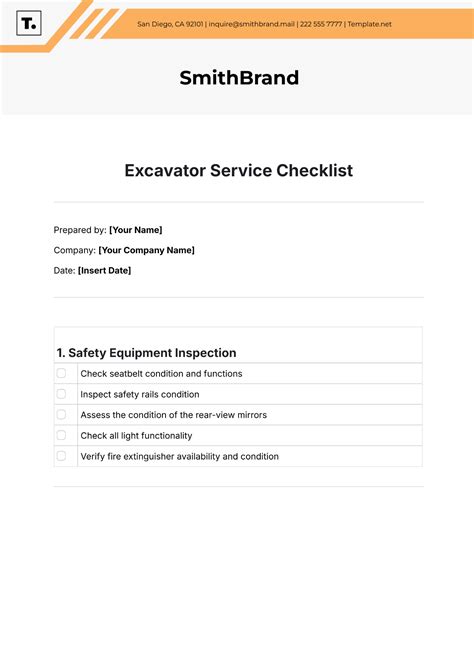 Free Service Checklist Template To Edit Online