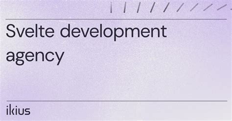 Svelte Development Agency