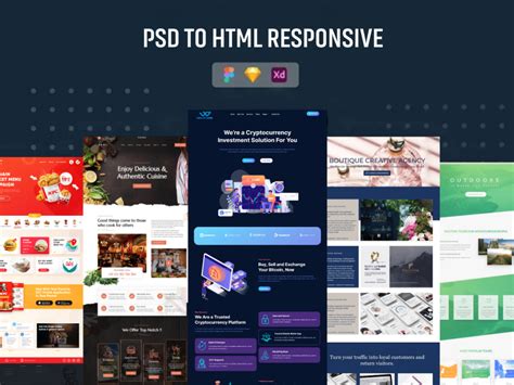Psd To Htmlsketch Xd Figma Pdf To Html Responsive Bootstarp Website