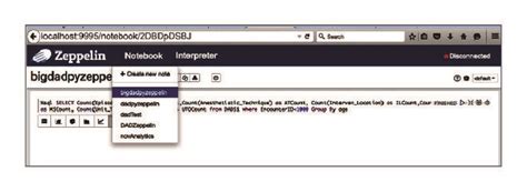 Zeppelin Interface With Apache Spark With Multiple Notebooks That Can