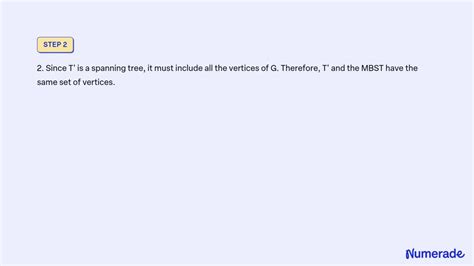 Solved Q3 25 Points The Minimum Bottleneck Spanning Tree Mbst Is A Spanning Tree That