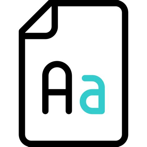 Text Basic Accent Outline Icon