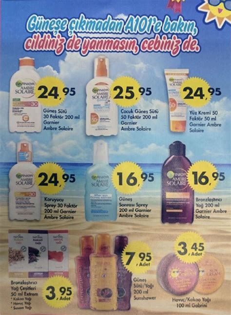 A101 garnier güneş kremleri kataloğu 2015 | Kampanyabul.org