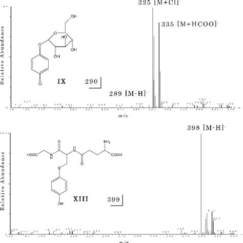 LC MS Spectra Of IX And XIII Download Scientific Diagram