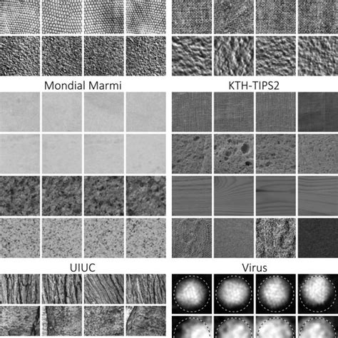 Texture Examples For Each Dataset Four Texture Samples From Four