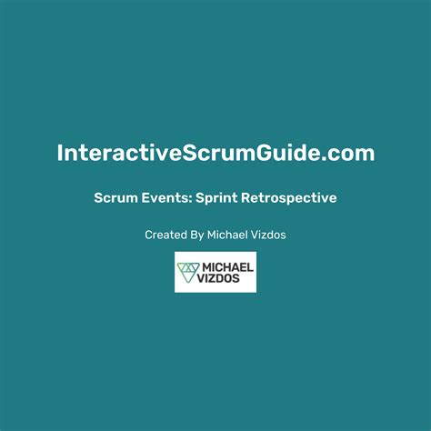 Sprint Retrospective Scrum Event Scrum Guide Video — Michael Vizdos