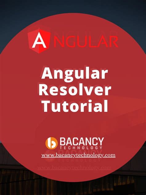 Angular Resolver Tutorial Pdf
