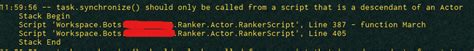 Script Stops Being Considered Descendant Of An Actor After A While