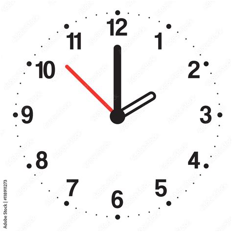 Clock Dial Vector Illustration Stock Vector Adobe Stock