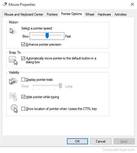Windows 7 Mouse Acceleration