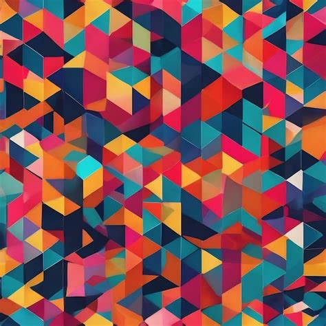 Premium Photo Seamless Repeatable Abstract Geometric Pattern