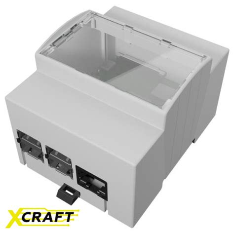 Корпус для крепления Raspberry Pi 4 Model B на Din рейку купить в Украине на Xcraft
