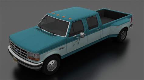 Ford F 350 Pickup 1992 Crewcab Drw 3d Model By Driverua
