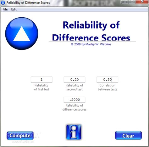 Reliability Of Difference Scores Download Softpedia