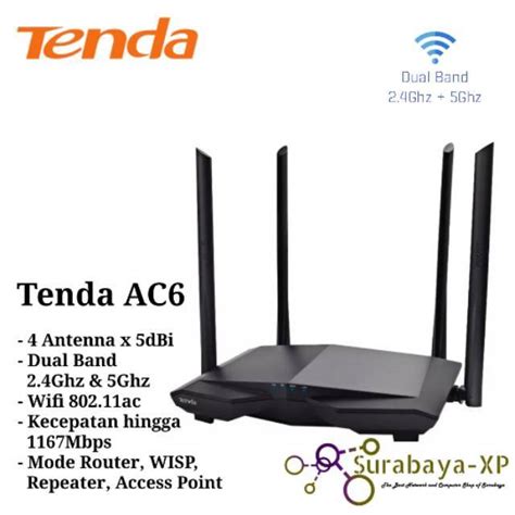Jual Tenda Ac Dual Band Ac Mbps Gigabit Wifi Router Extender Repeater Wireless Penguat
