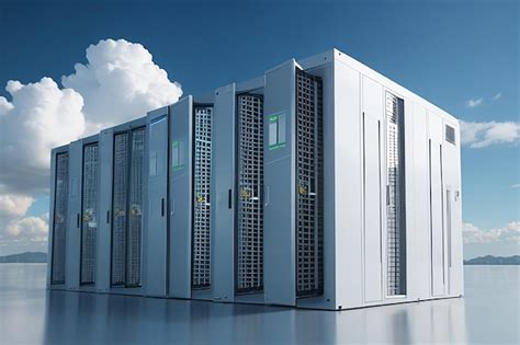 Premium Ai Image Modern Datacenter Cloud Computing 3d Rendering