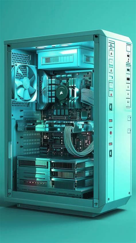 Cutting Edge Technology Computer Processing Information And Performing