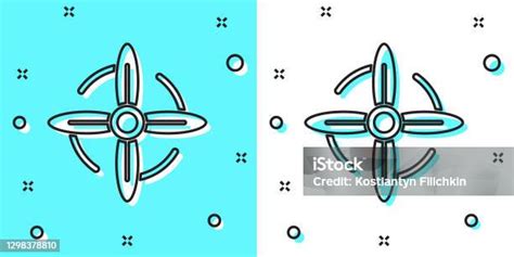 녹색과 흰색 배경에 격리 된 검은 줄 풍력 터빈 아이콘 풍력 발전기 기호 전력 생산을 위한 풍차 임의동적 모양 벡터 가능성에
