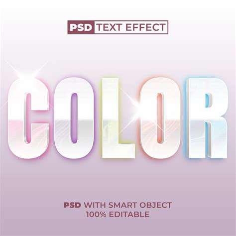 psd 3d color text effect colorful backlight masterbundles