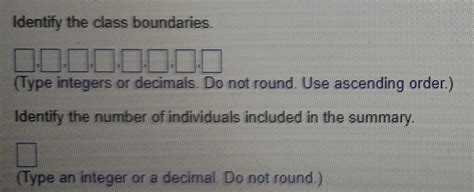 solved identify the lower class limits upper class limits