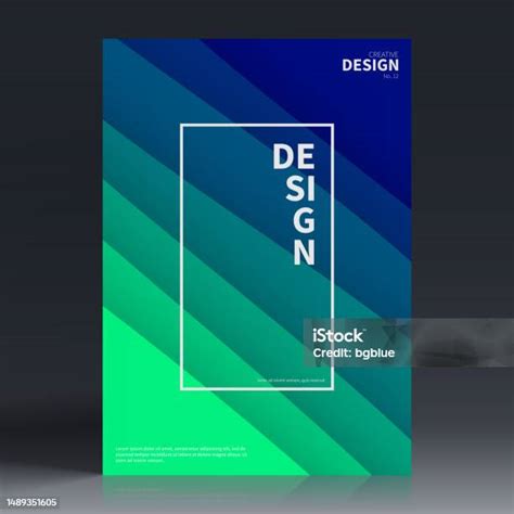 브로셔 템플릿 레이아웃 그린 커버 디자인 비즈니스 연례 보고서 전단지 잡지 3차원 형태에 대한 스톡 벡터 아트 및 기타 이미지 3차원 형태 가리기 곡선 Istock