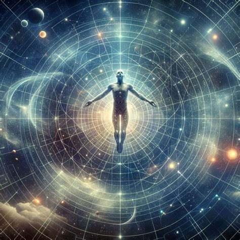 Ser Humano Cosmos Arte Visionária Arte Da Meditação Mão De Deus