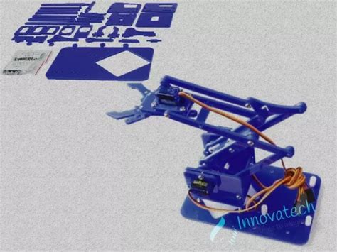 Estructura Brazo Robótico Para Ensamblar Arduino Innovatech En Venta En Estructura Brazo Robótico Para Ensamblar Arduino Innovatech En Venta En