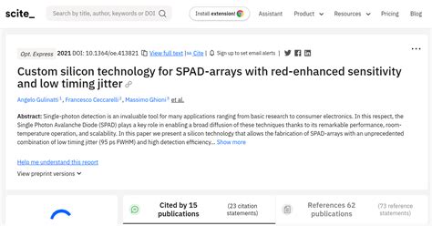 Custom Silicon Technology For Spad Arrays With Red Enhanced Sensitivity And Low Timing Jitter