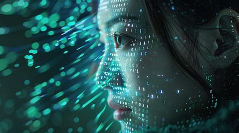 Premium Photo Binary Code Woman Working With Binary Code Concept Of Digital Technology Binary Code