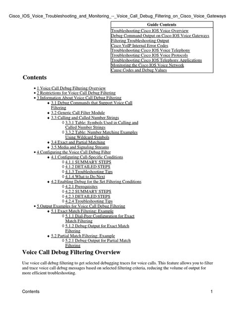 cisco ios voice troubleshooting and monitoring voice call debug filtering on cisco voice