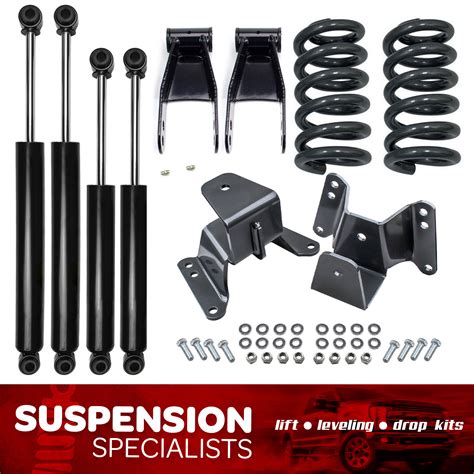 2 4 Drop Lowering Kit For 1973 1987 Chevy C10 2wd W Shocks Ebay