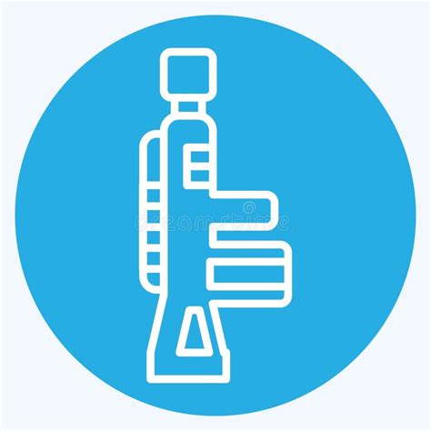 Carabine Relatif Au Symbole Militaire Style Yeux Bleus Conception Simple Modifiable