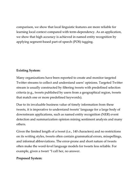 Tweet Segmentation And Its Application To Named Entity Recognition Pdf