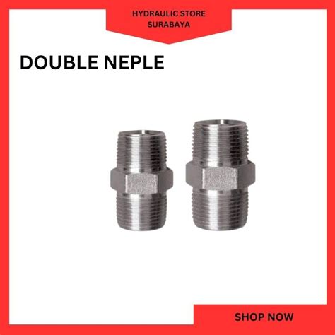 Jual Double Neple Nepel Dn 08 Mj 12 Mb 12 Jic 34 Npt Shopee
