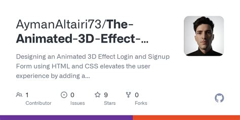 Github Aymanaltairi73the Animated 3d Effect Login And Signup Form Designing An Animated 3d