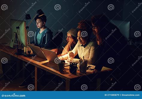 Coworking Office Computer Reading And Team Review Web Design Cloud Computing Software Or App