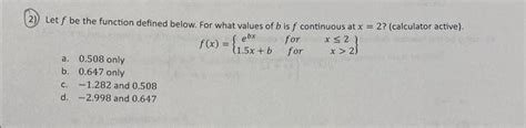solved 21 let f be the function defined below for what