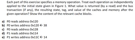1 10 Pts The Bus Based Dual Core Multiprocessor