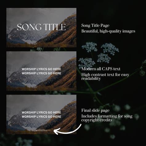 Modern Church Worship Slides Template Bundle Canva Editable Design Etsy