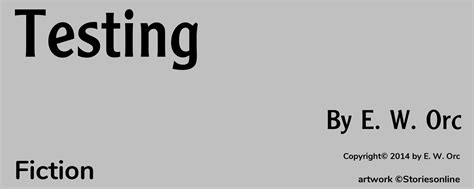 Testing Fiction Sex Story