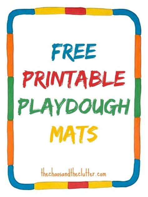 Ng Playdough Mats