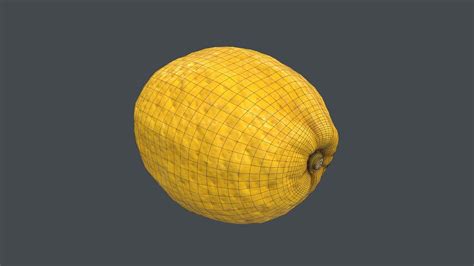Lemon 3d Model By Grishmanovskij Anton