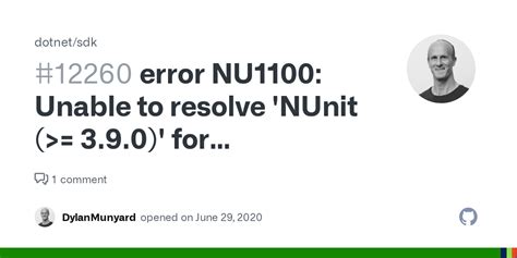 Error Nu1100 Unable To Resolve Nunit 390 For Netframework